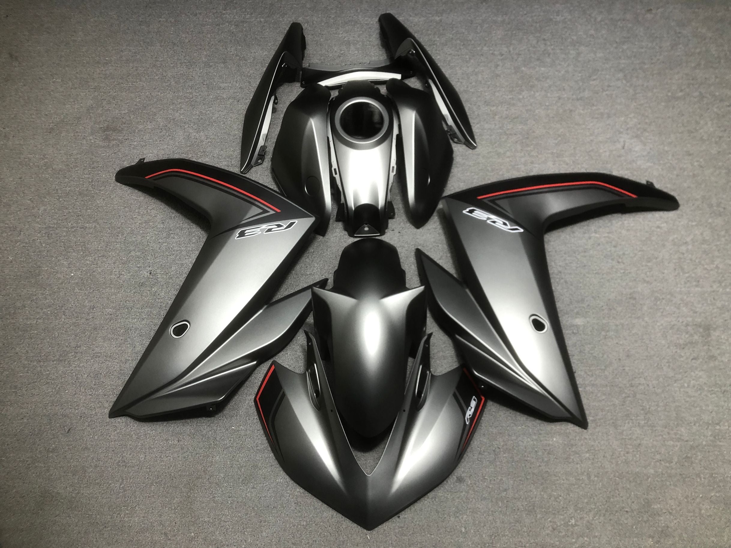 Fairing Kit For Yamaha YZF-R3 2015-2018 Deep Charcoal – Summitfairings